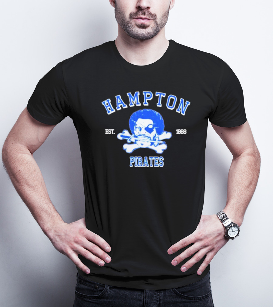 Hampton Pirates Est.1868 Skull And Crossbones T-Shirt