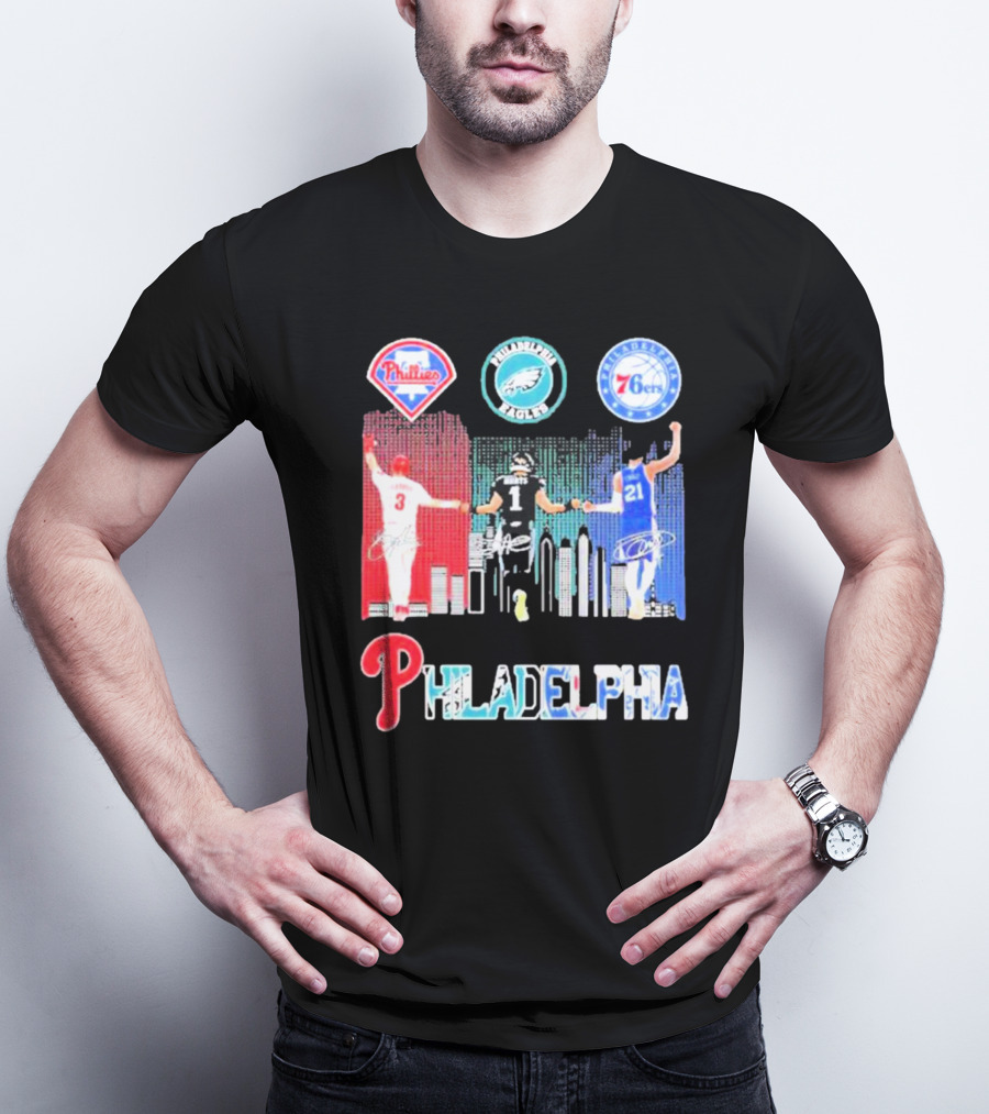 Philadelphia Phillies Eagles 76ers Harper T-Shirt