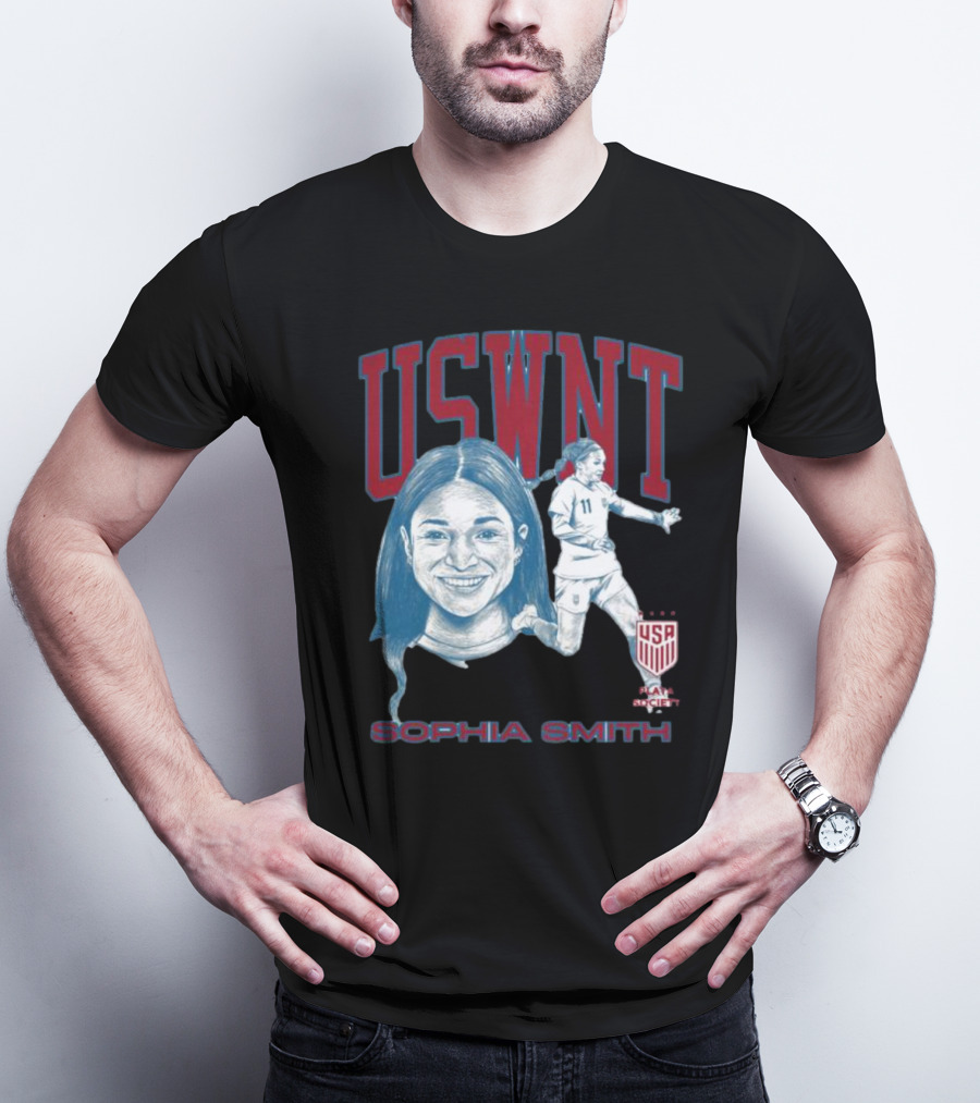 USWNT Playa Society Sophia Smith USA Soccer T-Shirt
