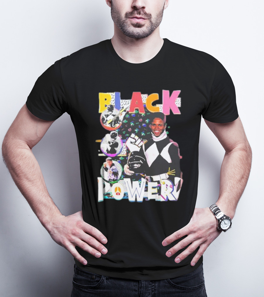 Black Power Mighty Morphin Tribute Go Go T-Shirt