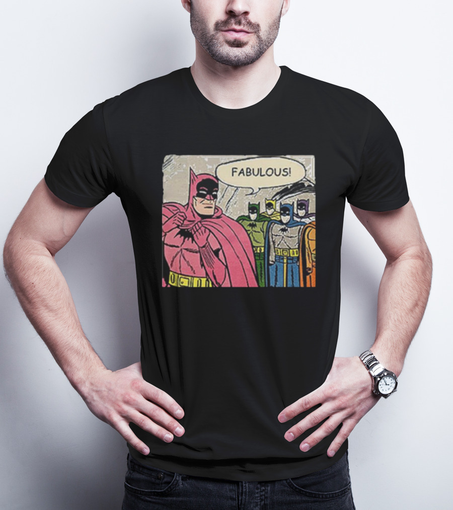 Batman Fabulous Pink Costume Comic Panel T-Shirt