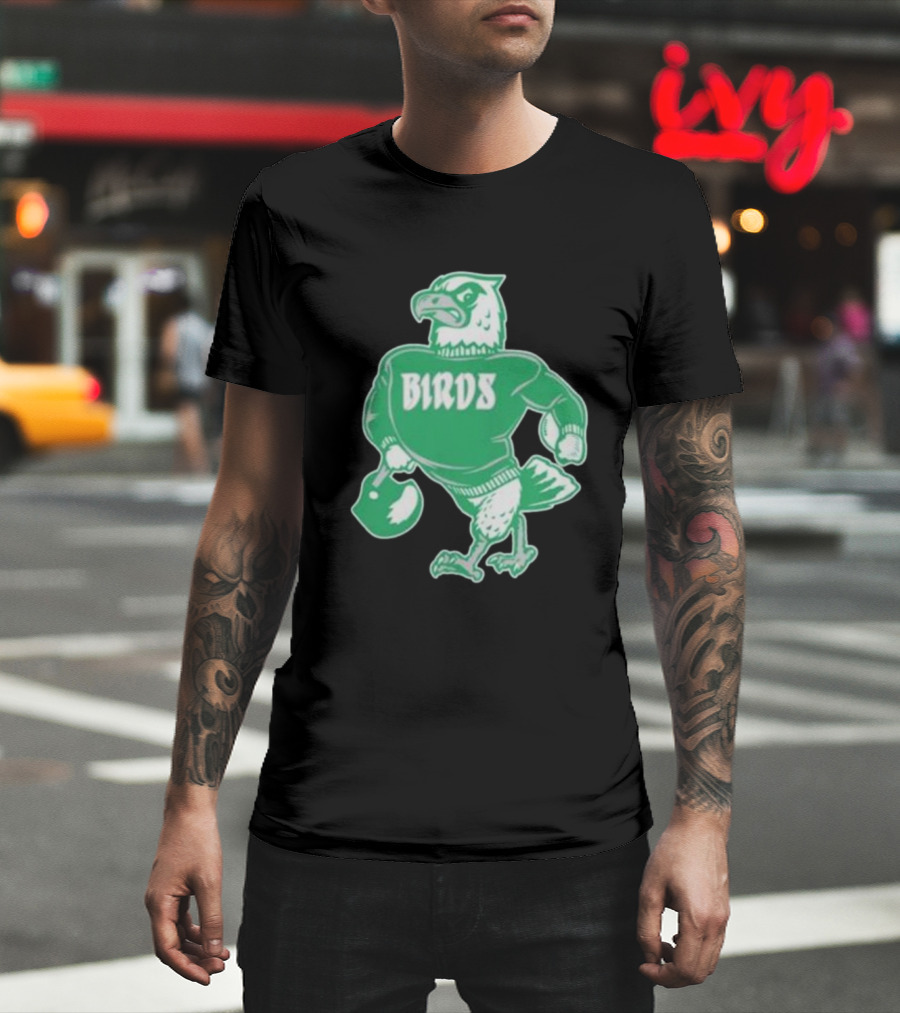Philly Birds Mascot In Green Sweater Iconic T-Shirt