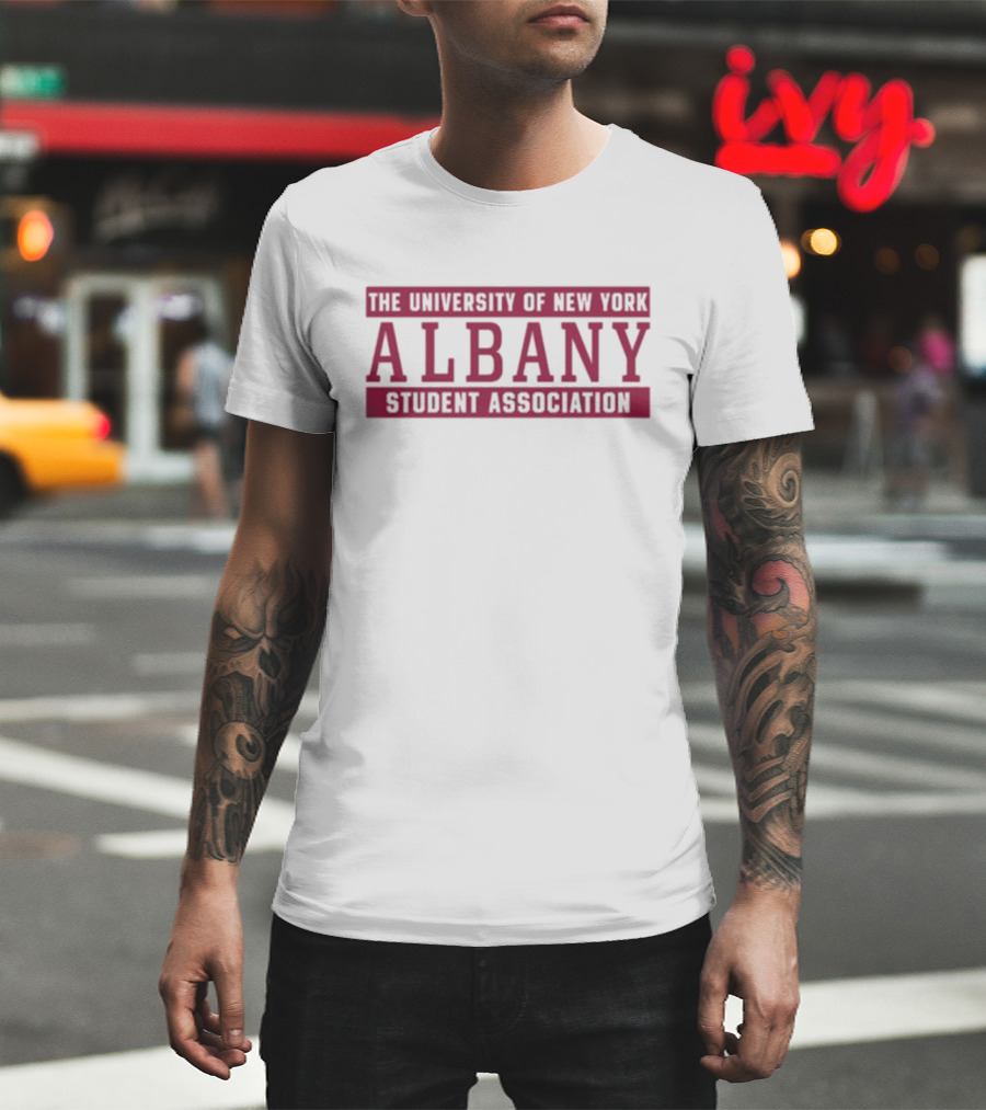 Robert Pattinson The University Of New York Albany Student Association T-Shirt