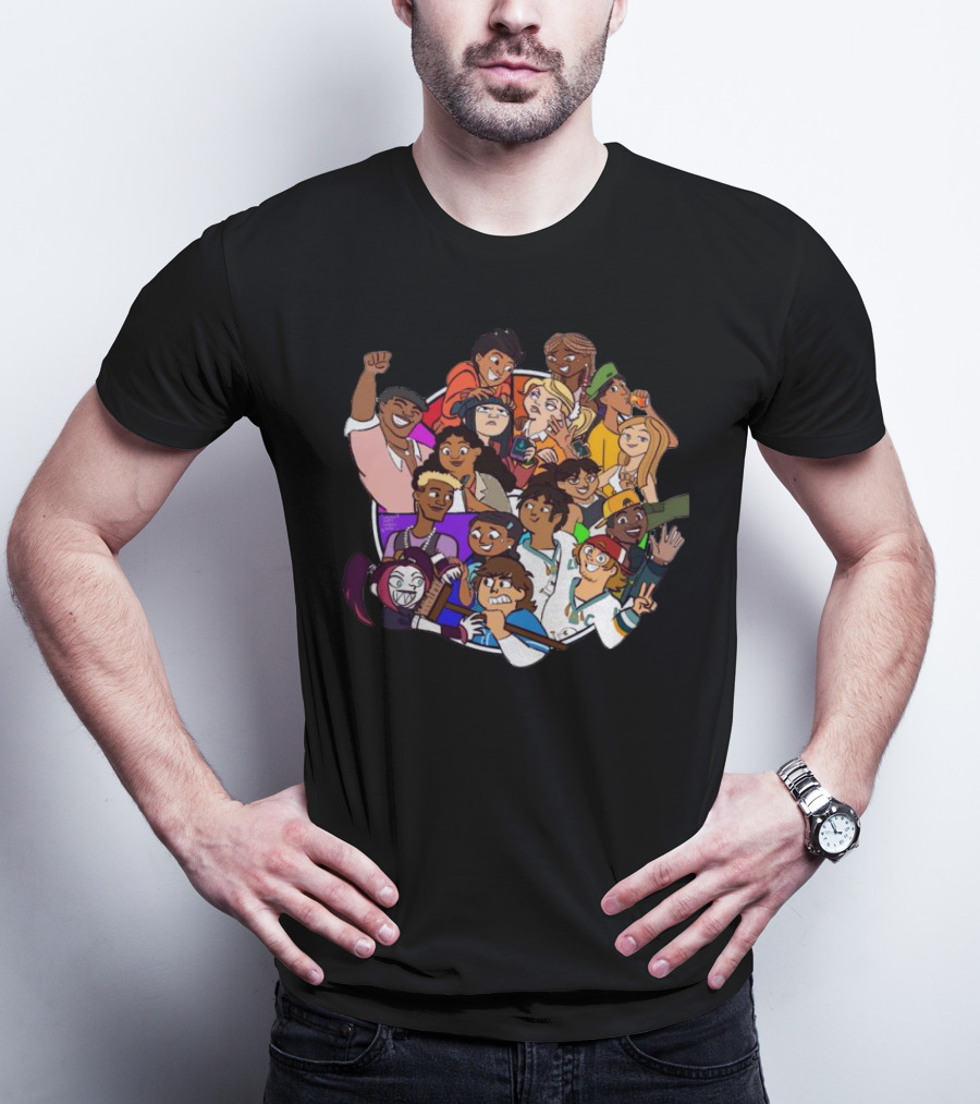 Terry McGurrin Total Drama Colorful Characters Circle T-Shirt