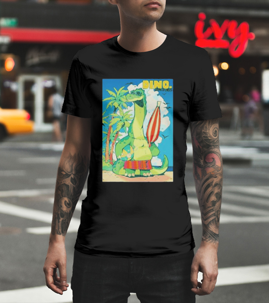 Dino Beach Days Noodle Shop Adventures T-Shirt