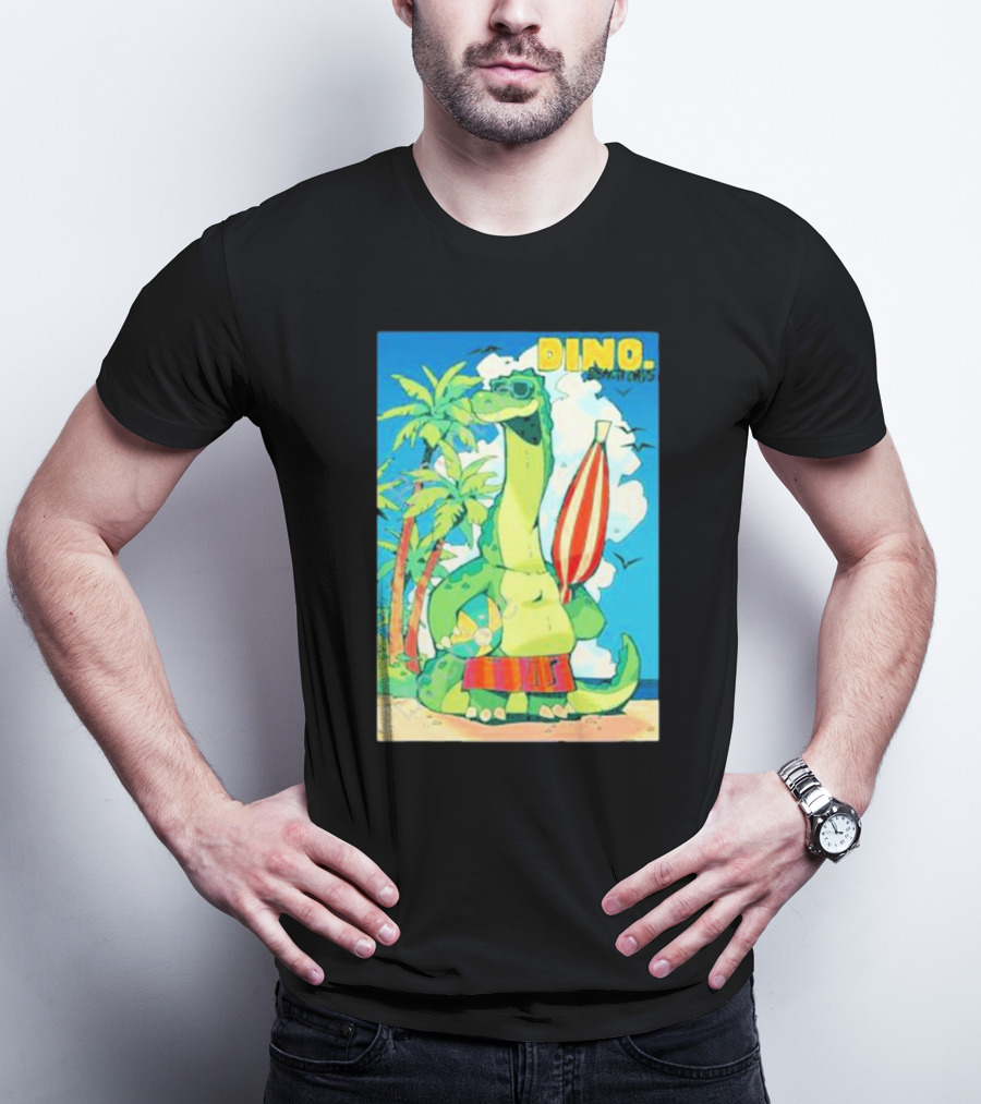 Dino Beach Days Noodle Shop Adventures T-Shirt