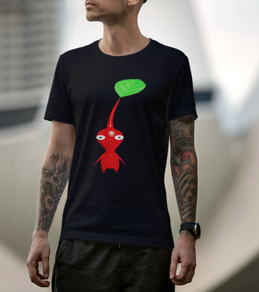 Pikmin Red Pikpik Character With Leaf Stem T-Shirt