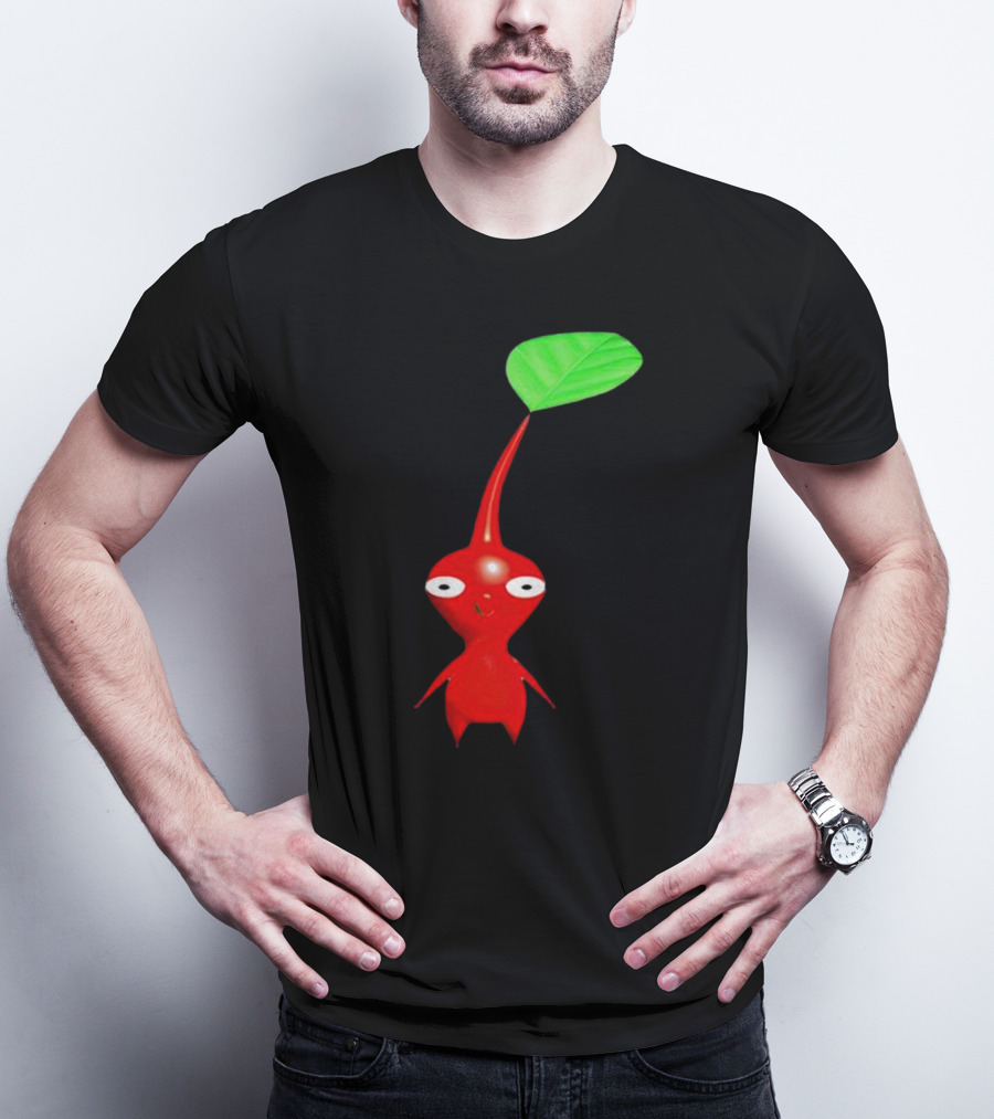 Pikmin Red Pikpik Character With Leaf Stem T-Shirt