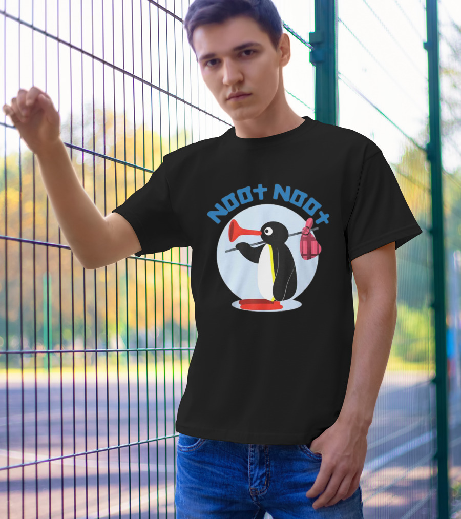 NOOT NOOT Pingu Penguin Red Horn Backpack Circle T-Shirt