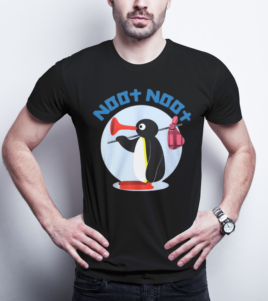 NOOT NOOT Pingu Penguin Red Horn Backpack Circle T-Shirt