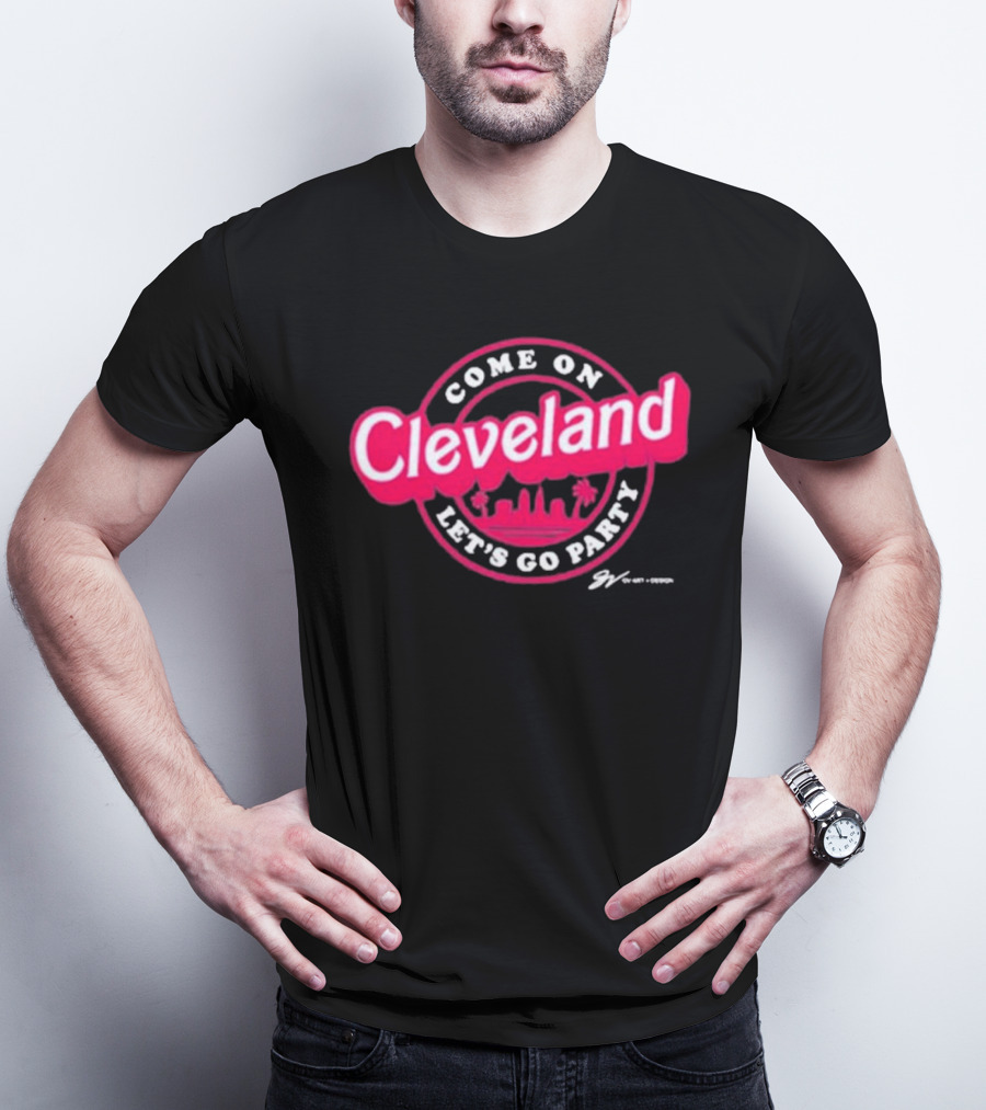 Gv Art Cleveland Come On Let's Go Party Skyline T-Shirt