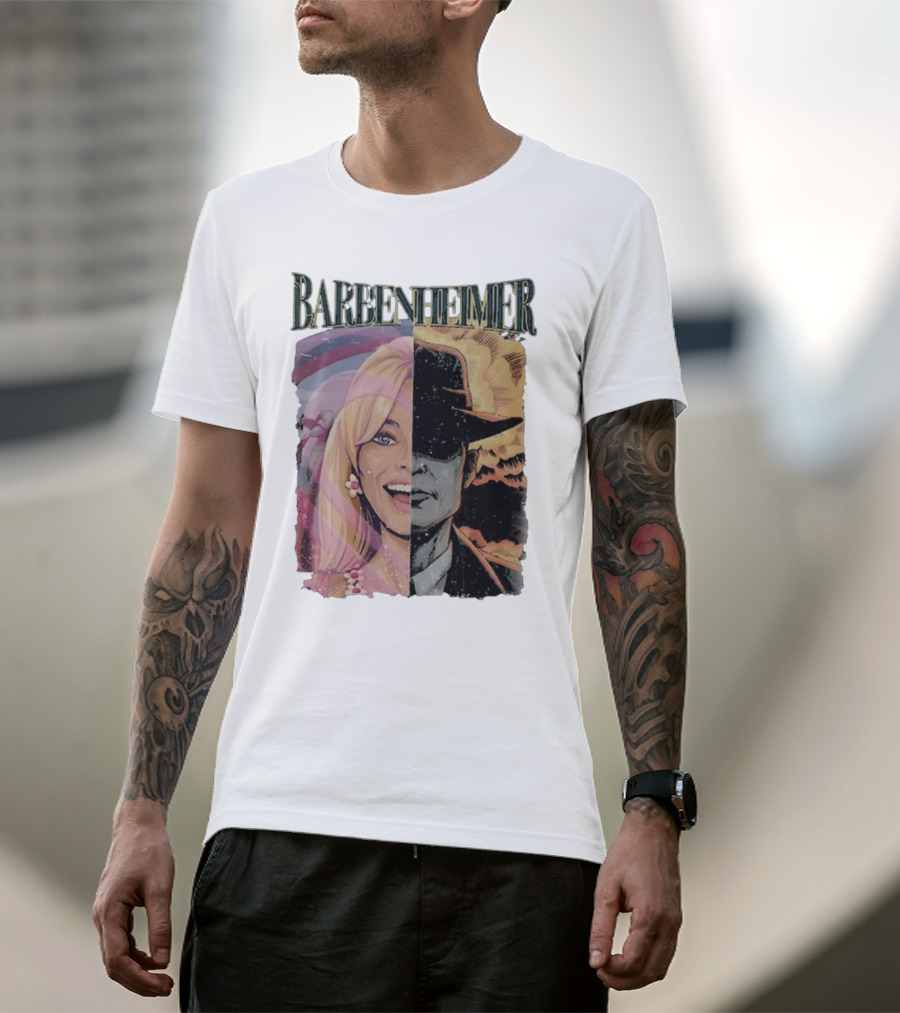 Barbenheimer Vintage I Survived Barbie Oppenheimer Fusion Uk Best Bernheimer India T-Shirt