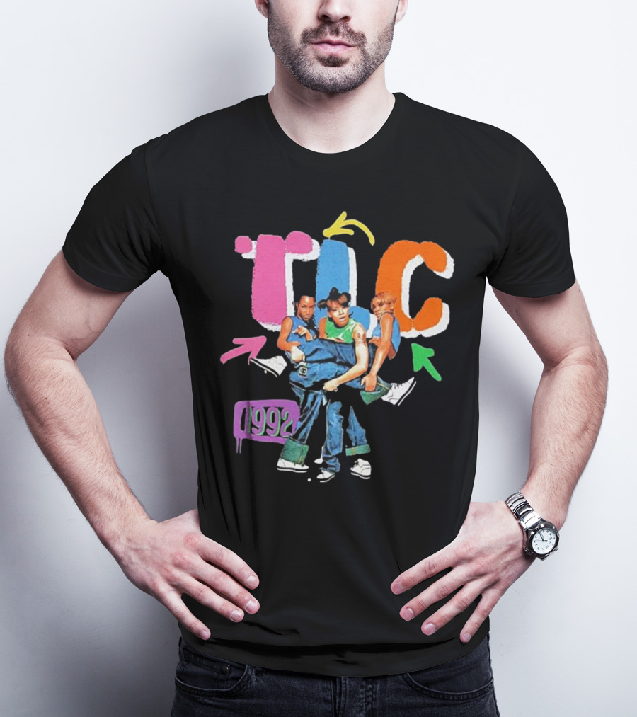 TLC 1992 Attractive Kicking Group T-Shirt