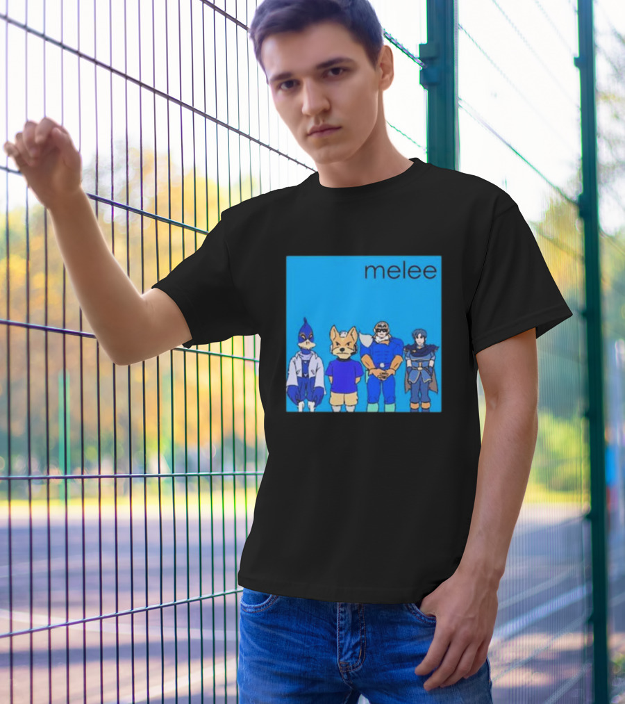 Start GG Shop Melee Blue Album Video Game Characters T-Shirt
