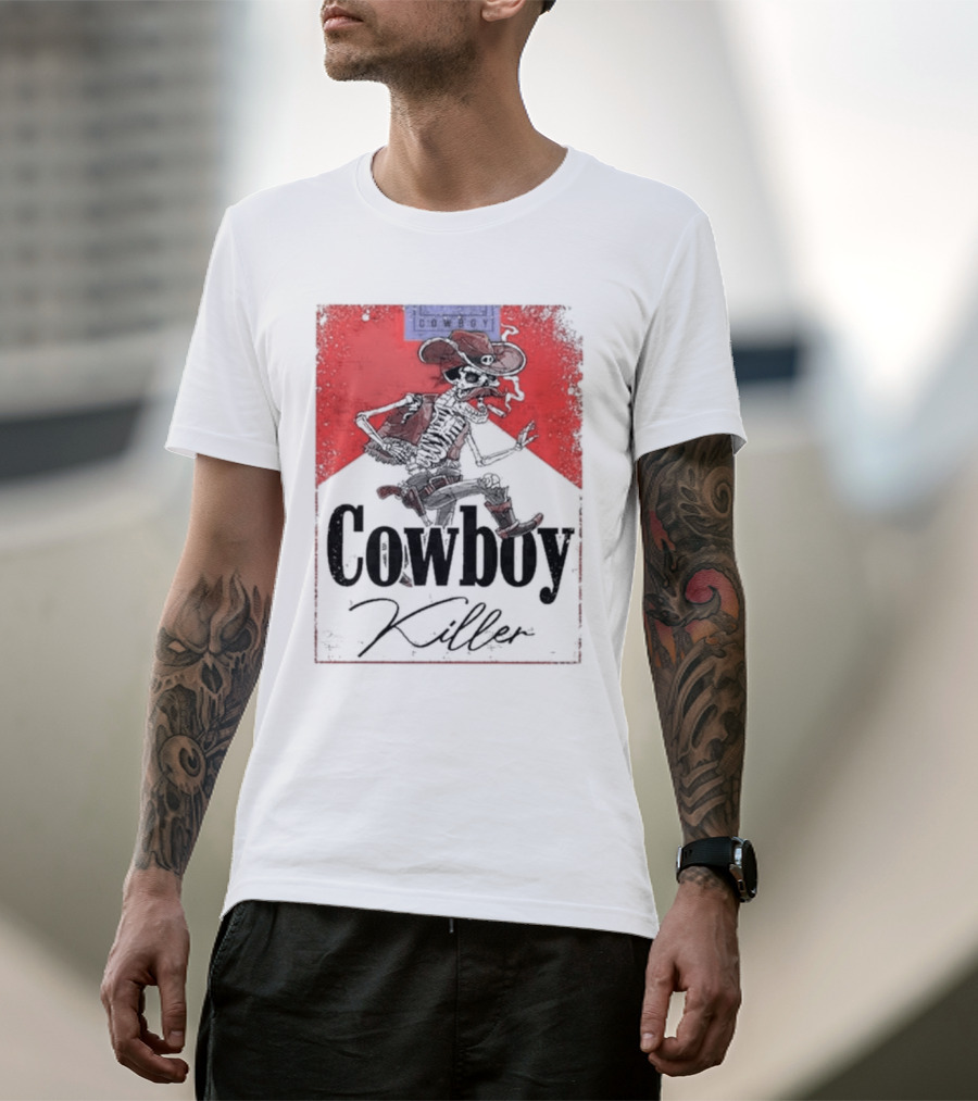 Cowboy Killer Jason Aldean Skeleton Cowboy T-Shirt