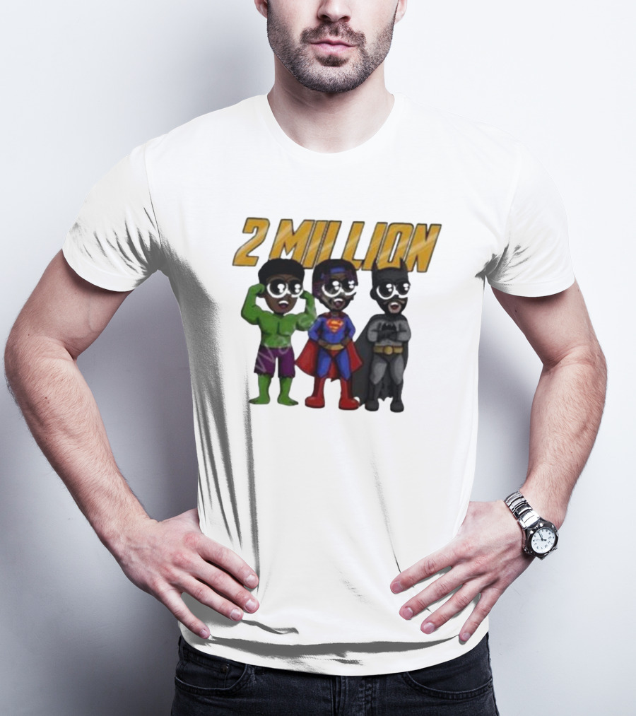 Daydrian Harding 2 Million Subscribers Superhero T-Shirt