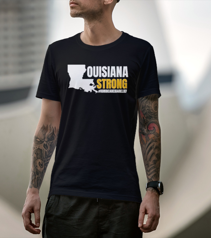 LOUISIANA STRONG HURRICANE IDA RELIEF #HURRICANEIDARELIEF T-Shirt