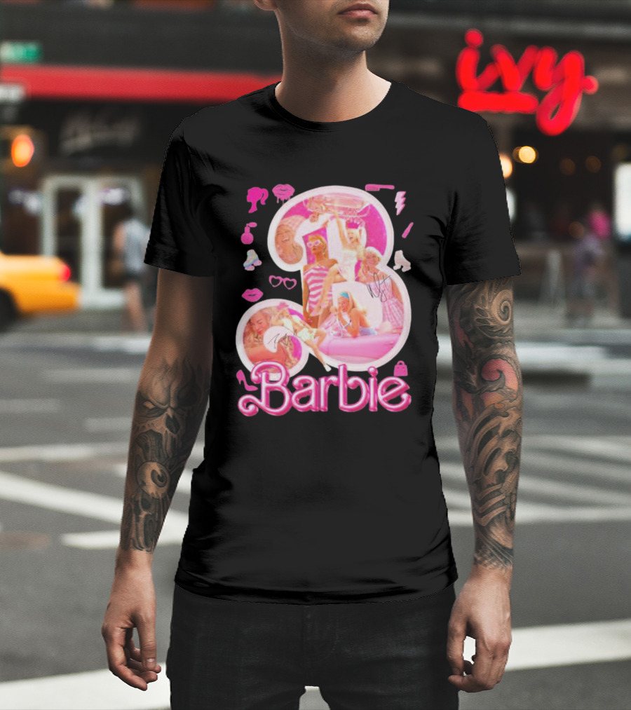 Barbie Pink Glam Fashion Icons Party T-Shirt