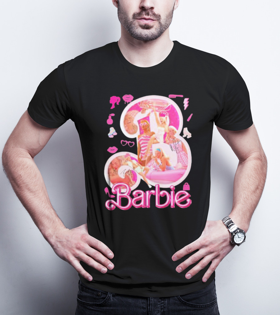 Barbie Pink Glam Fashion Icons Party T-Shirt