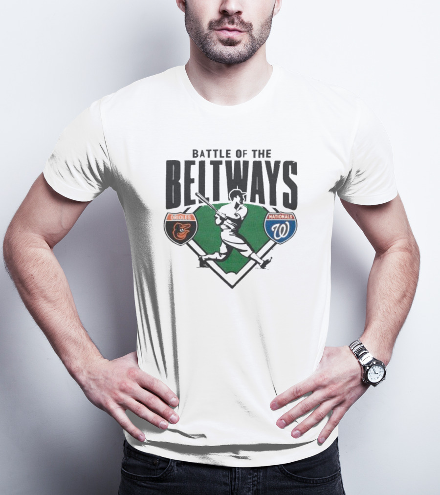 Battle Of The Beltways Orioles Nationals Baseball Rivalry Matchup T-Shirt