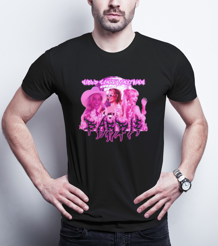 Sadstreet Margot Robbie Barbie Girls Can Do Anything T-Shirt