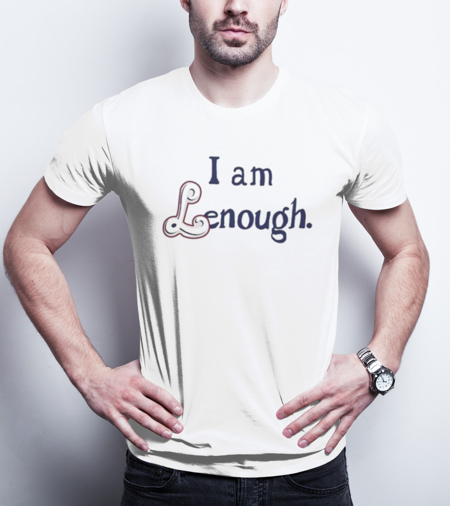 I Am Lenough Blue And Red T-Shirt