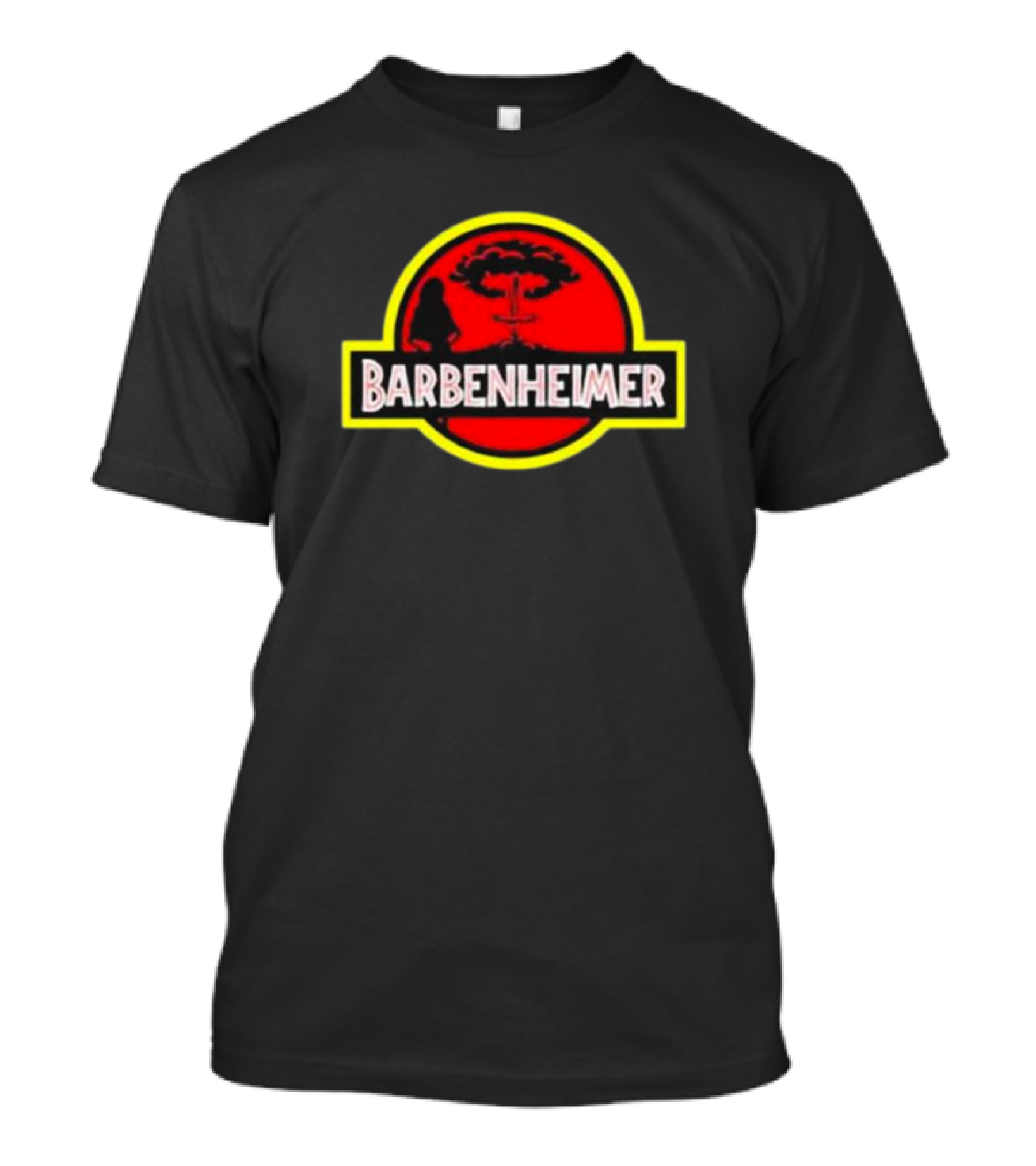 Barbenheimer Dinosaur Explosion Red T-Shirt