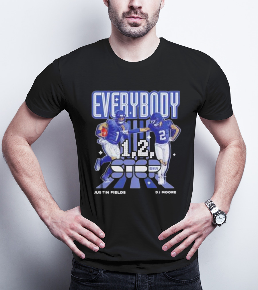 Everybody 1 2 Step Justin Fields DJ Moore Chicago Bears T-Shirt