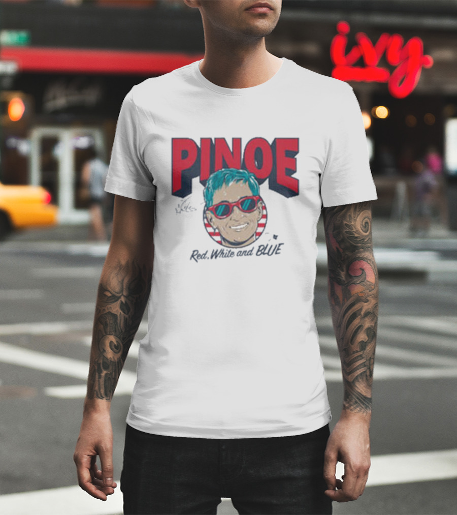 PINOE Red White And Blue T-Shirt