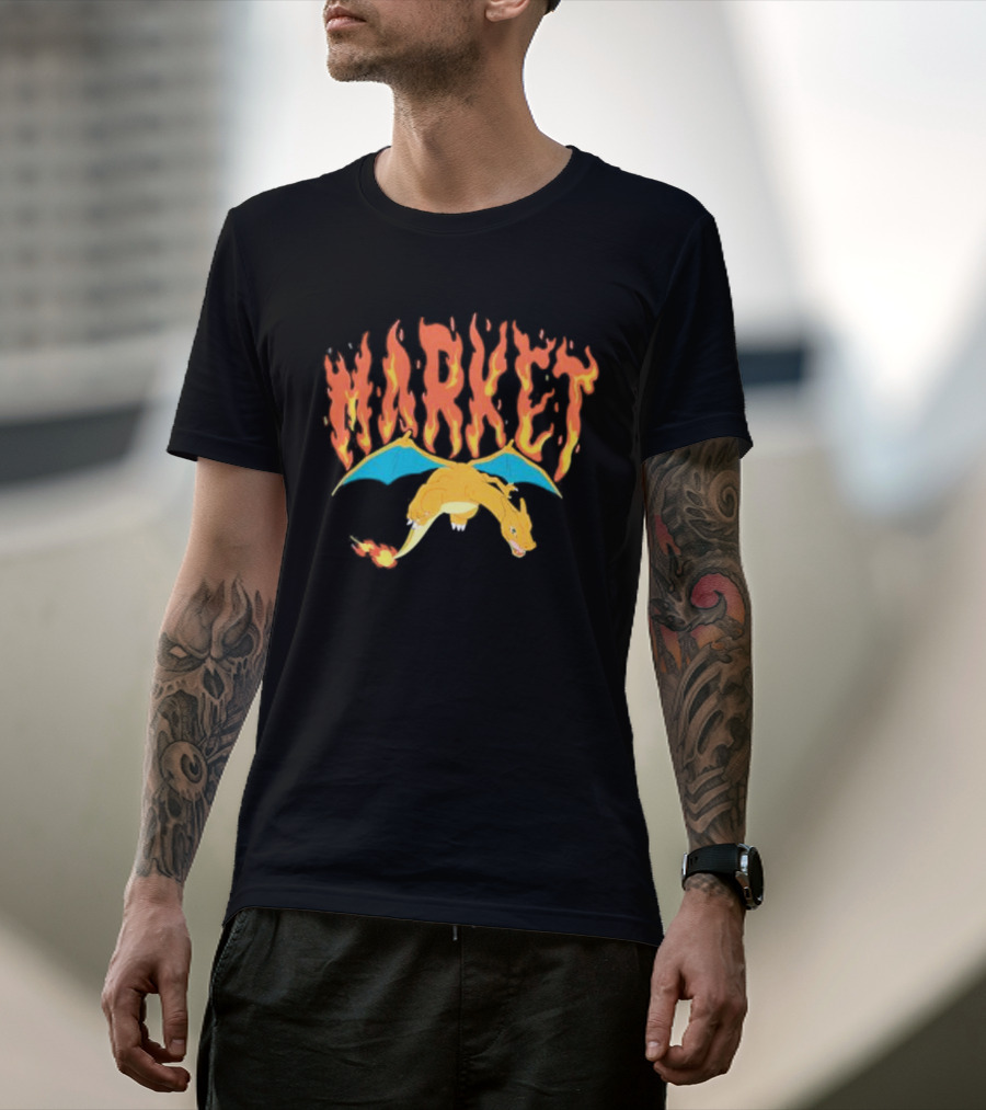 Market Charizard Flames Pokémon T-Shirt