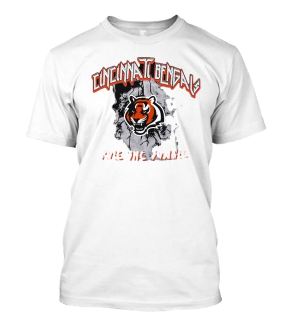 Cincinnati Bengals Rule The Jungle Tiger Logo Women's Boyfriend T-Shirt