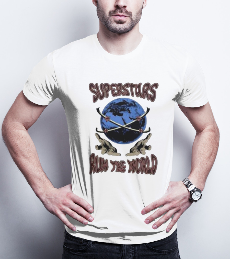 Superstars Run The World Planet T-Shirt