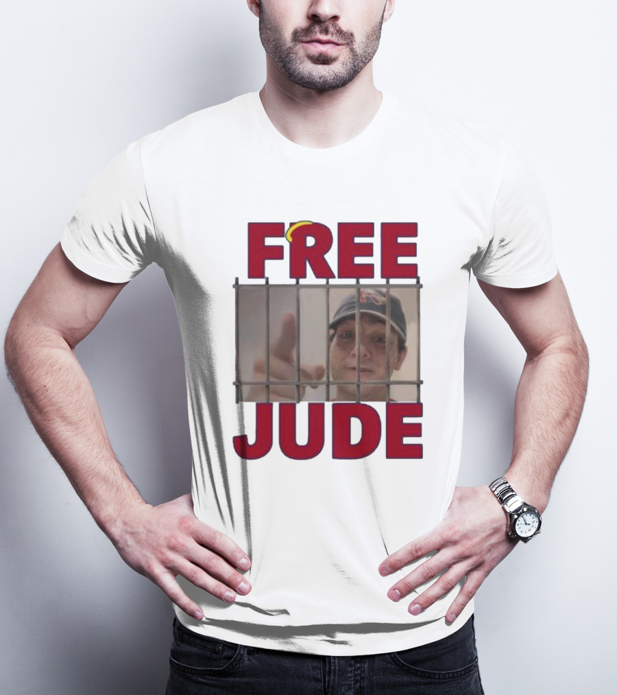 Gohalos Free Jude New Prison Bars Hat Pointing T-Shirt