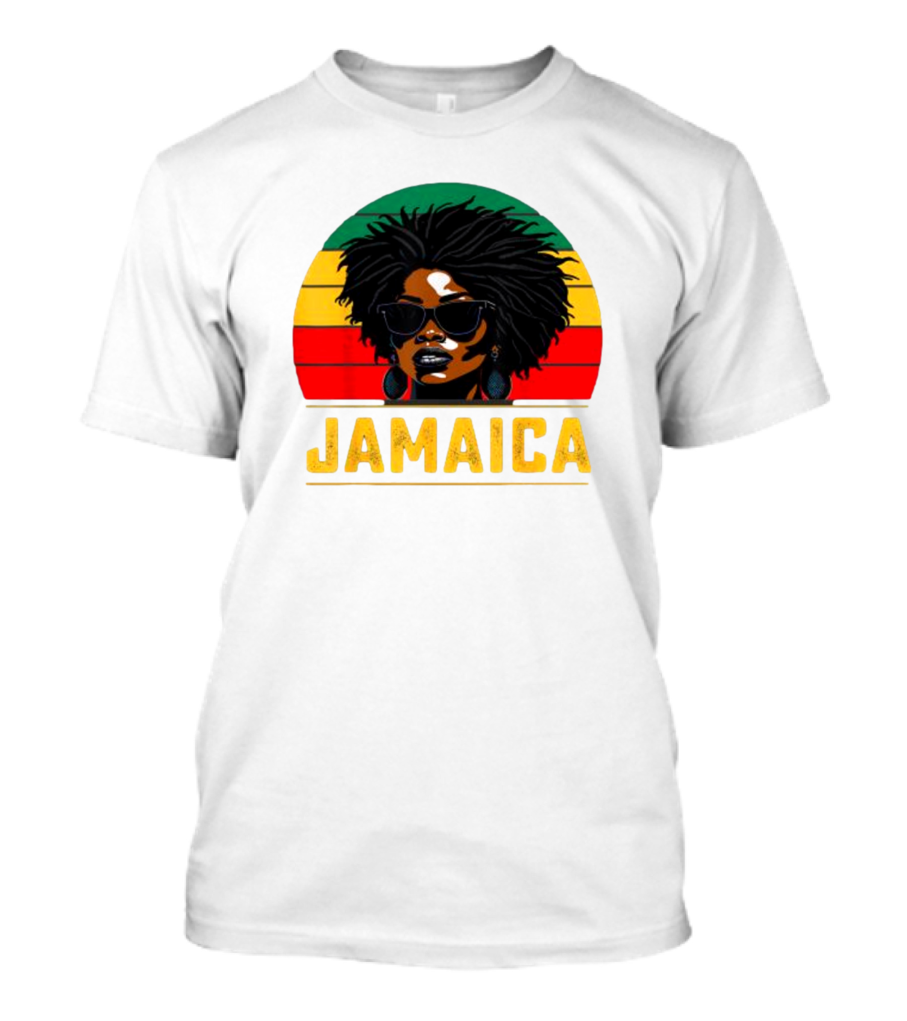 Jamaican Patriotic Women Jamaica Vintage T-Shirt