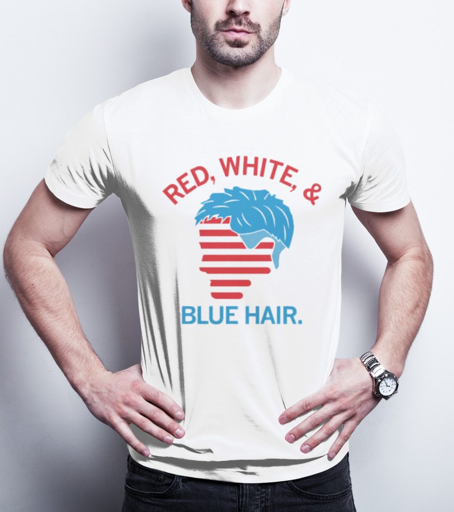 Red White And Blue Hair T-Shirt
