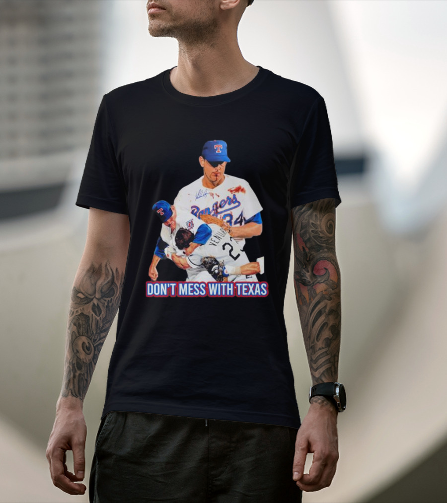 Nolan Ryan Texas Rangers Don’t Mess With Texas Ventura Fight T-Shirt
