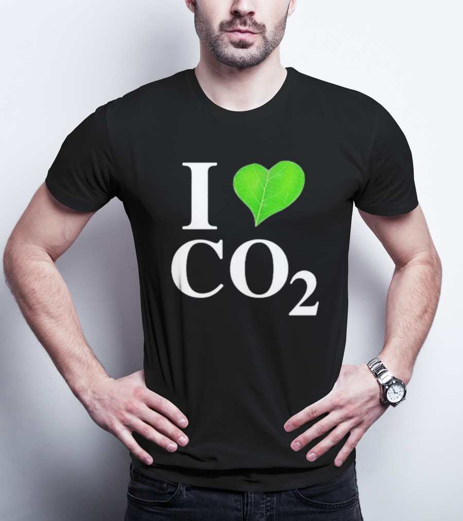 Leaf I Love CO2 Environment Statement Climate Change Awareness T-Shirt