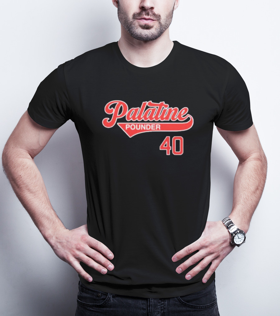 Palatine Pounder 40 Baseball T-Shirt