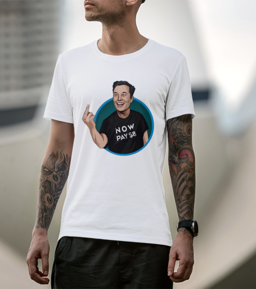 Elon Musk Now Pay $8 Circle Gesture T-Shirt