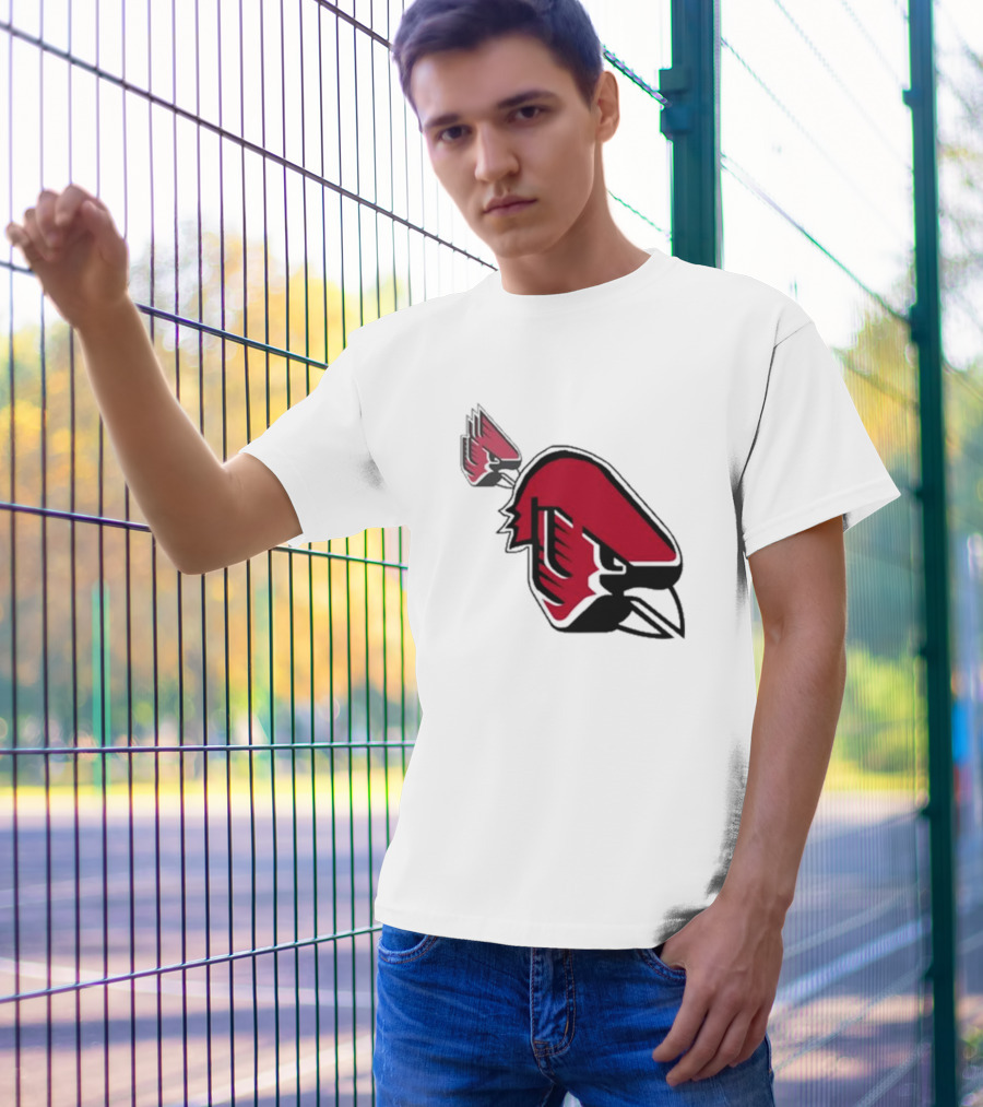 Ball State Cardinal With A Mustache Logo Concept T-Shirt