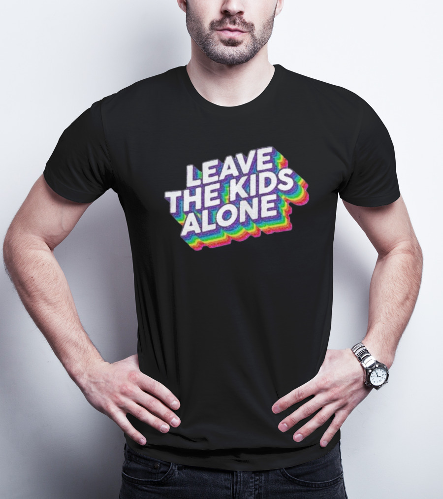 Gaysagainstgroomers Merch Leave The Kids Alone T-Shirt