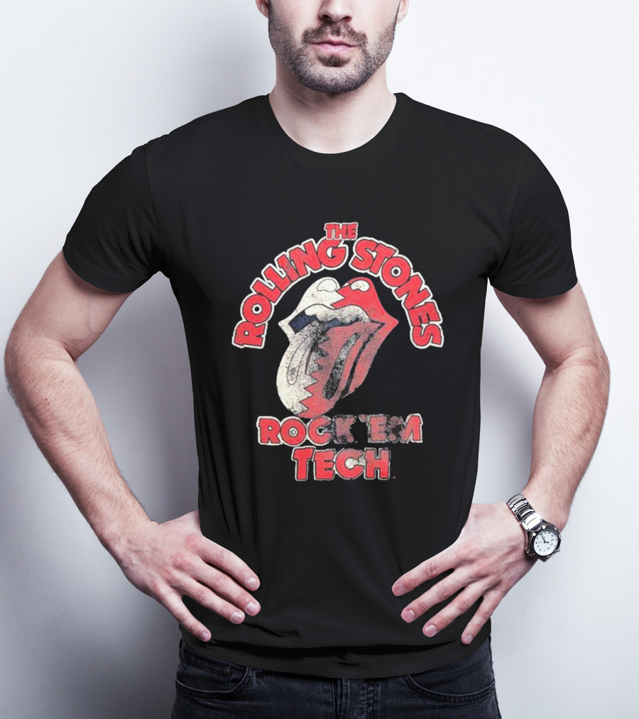 The Rolling Stones Rock 'Em Tech Texas Tech Red Raiders Livy Lu T-Shirt