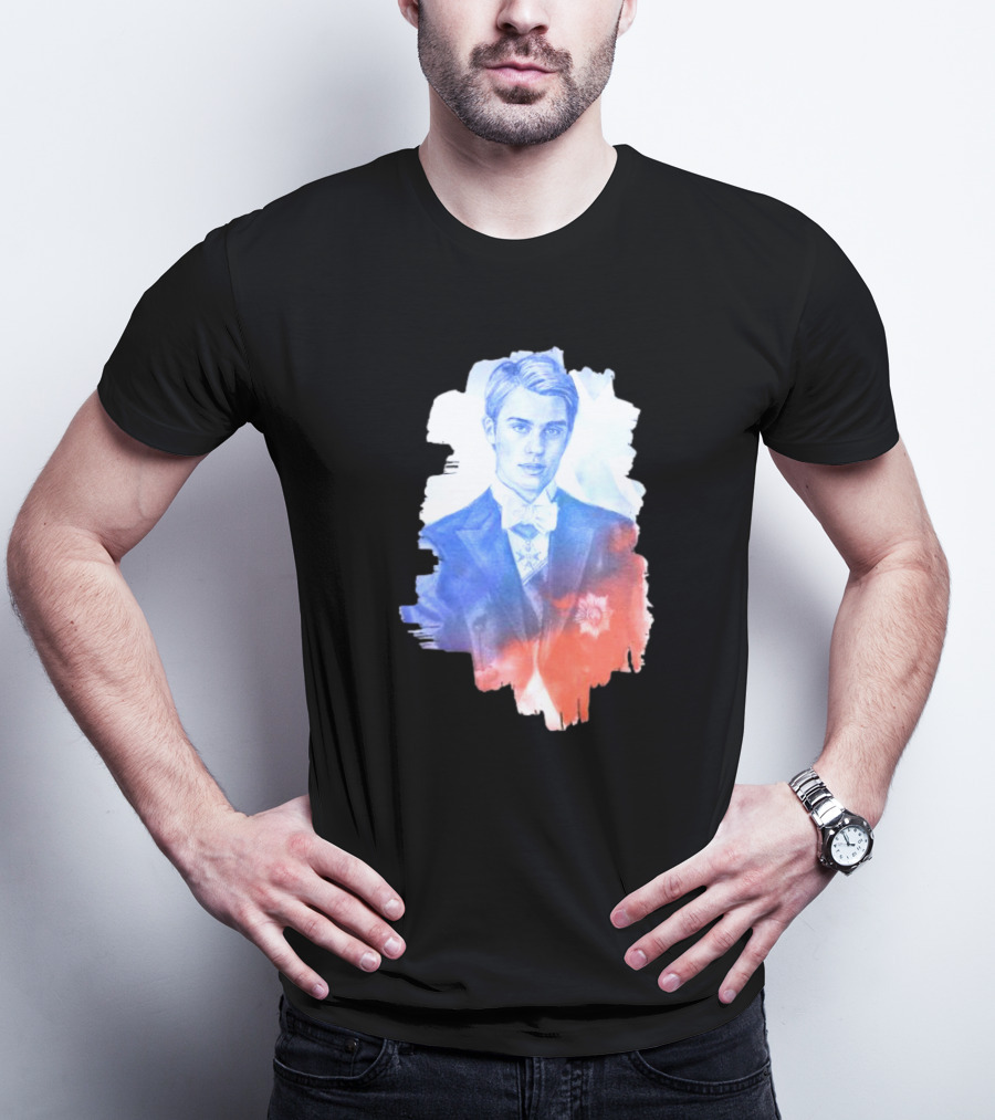 Your Royal Highness Portrait In Blue And Red Tones T-Shirt