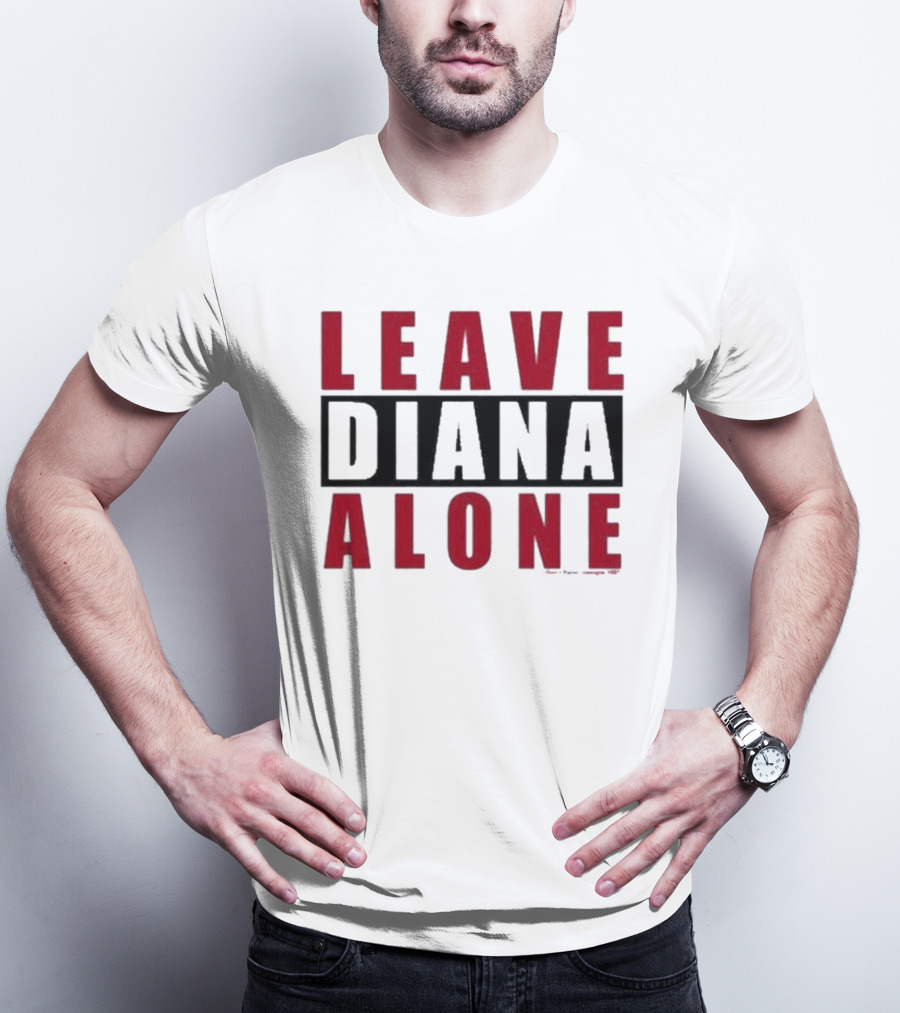 Grailed Leave Diana Alone Bold Red T-Shirt