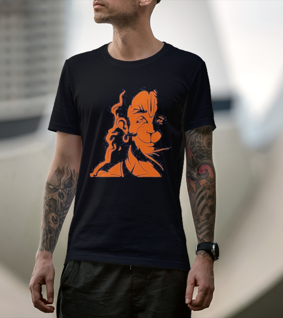 Happy Hanuman Iconic Orange T-Shirt