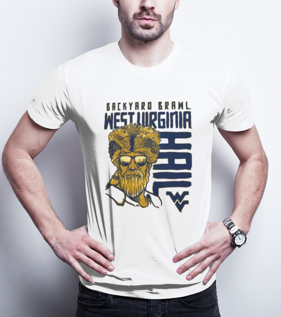 Backyard Brawl West Virginia Hail WVU Mountaineer T-Shirt