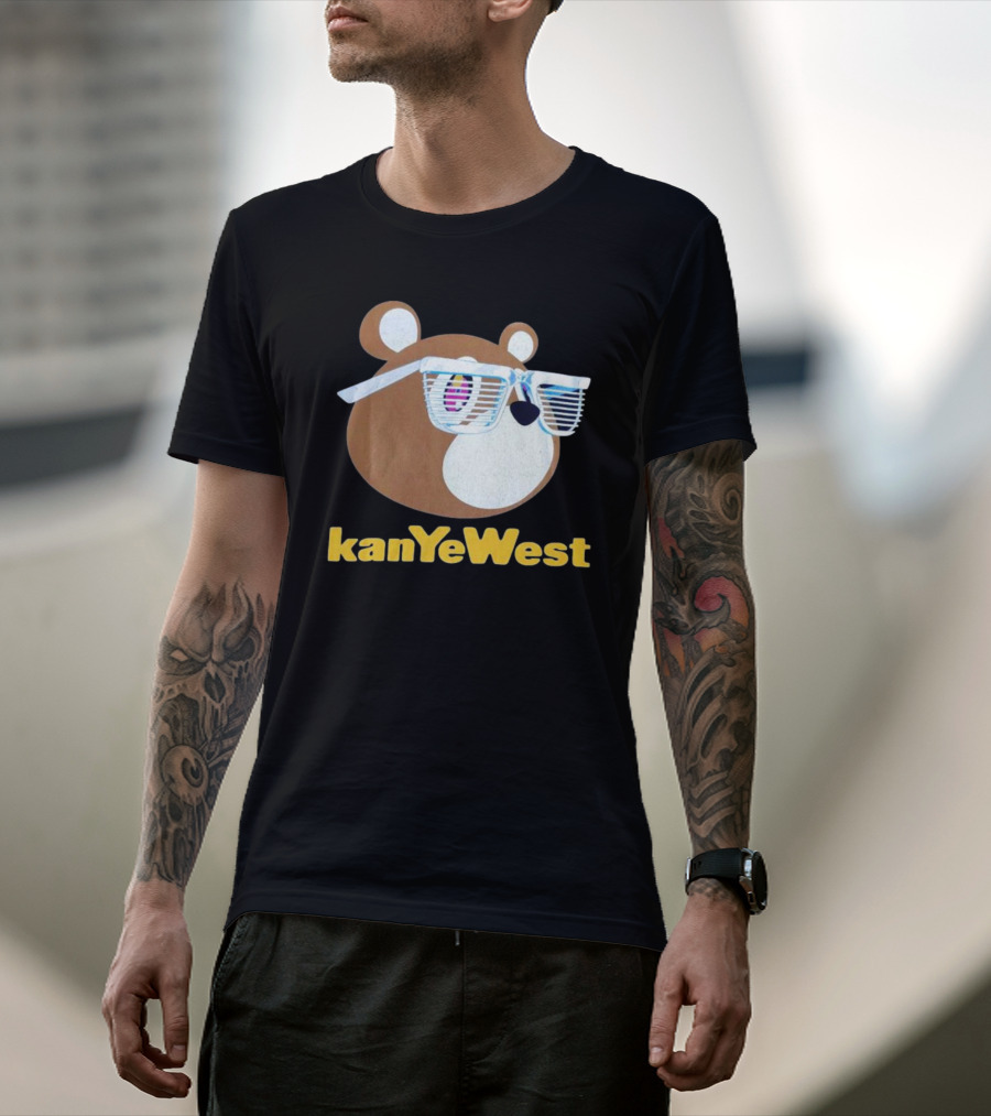 Kanye West Graduation 2007 Merch Mirrored Bear T-Shirt