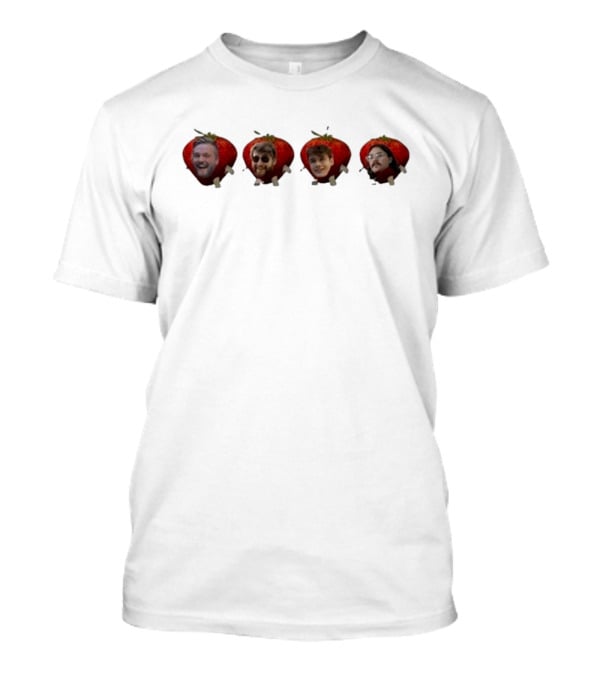 Lovejoy Band Members As Strawberries Visual Mashup T-Shirt