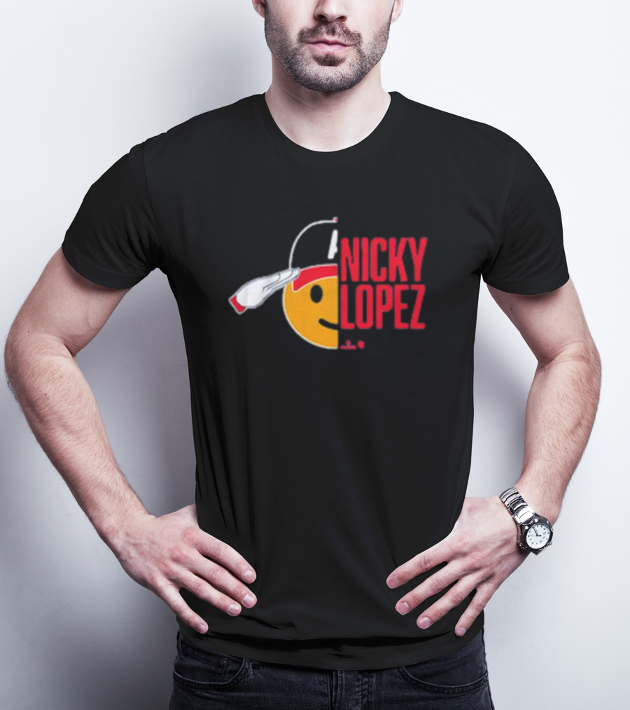Nicky Lopez Salute Icon Atlanta Braves T-Shirt