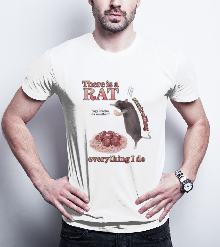 There Is A Rat Controlling Everything I Do Ayy I Cooka Da Meatball T-Shirt